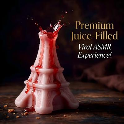 China Eiffel Tower Shape Wax Bottle Candy Liquid Filled Fruit Syrup Sweets Novelty 3D Tower Wax Candy Bulk Wholesale for sale