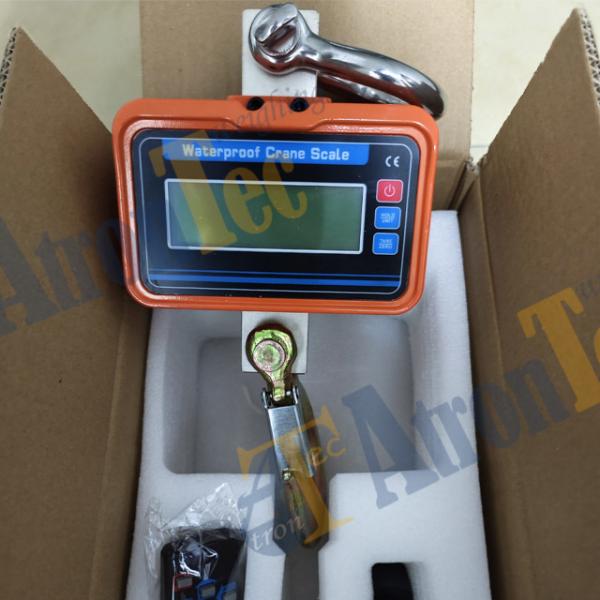 Quality LED Display 3T Capacity Electronic Crane Scale, 3000kg Waterproof Crane Scale for sale