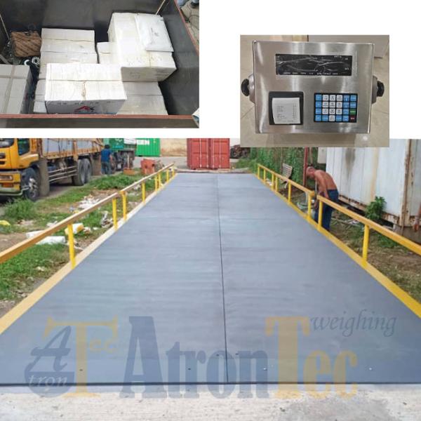 Quality 3*18m 100 ton Digital Truck Scale with Digital Weight Indicator for sale