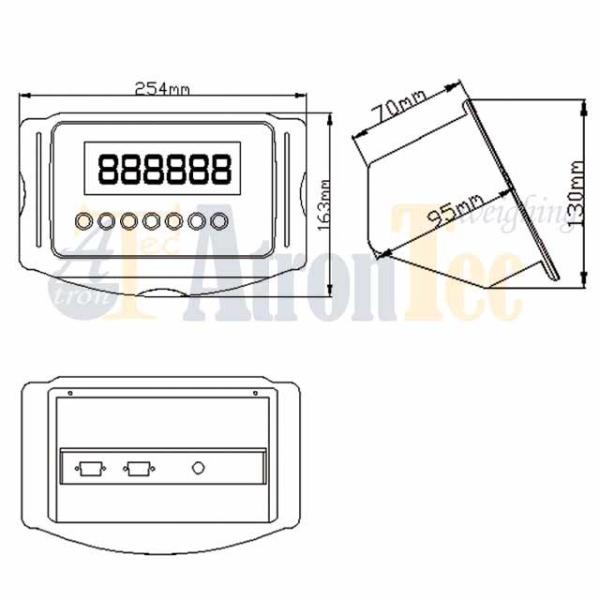 Quality LED Display Wireless Distance 100m Platform Scale Indicator for sale