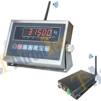 China Stainless Steel Weighing Indicator with 100m Wireless Range and 30 Hours Battery Operation for sale
