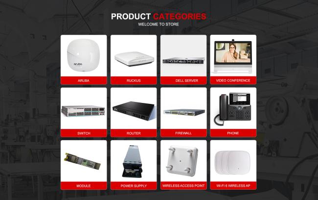 Front panel view of Cisco Catalyst 2960X switch