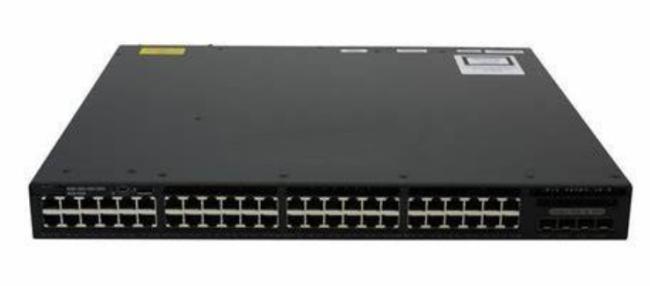 Front panel view of WS-C3650-48PD-E switch