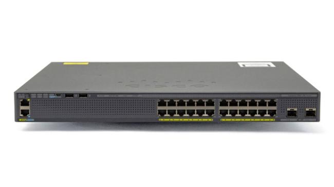 Cisco Catalyst WS-C2960XR-24TS-I 24-port Gigabit Ethernet switch with 4 SFP ports