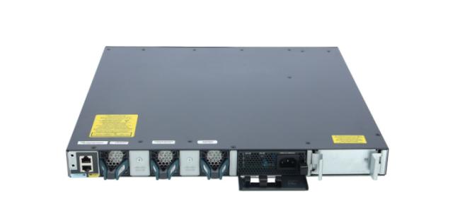 Back panel of Cisco C3650-24TD-L switch