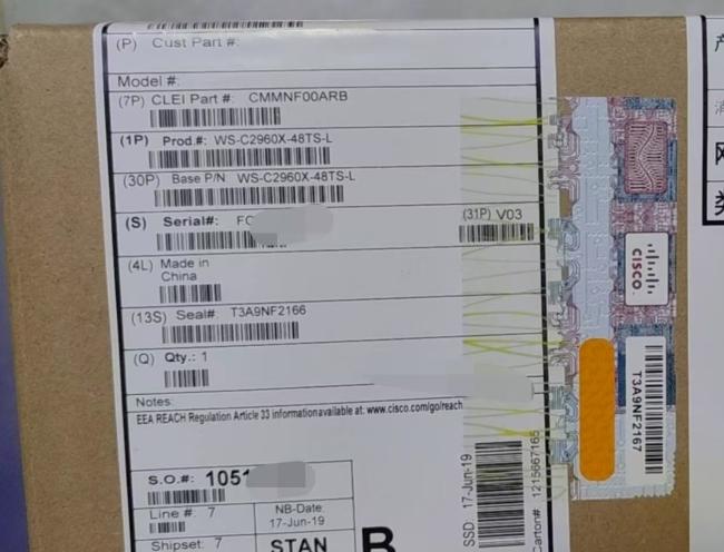 Cisco Catalyst WS-C2960X-48TS-L 48-port Gigabit Ethernet Switch