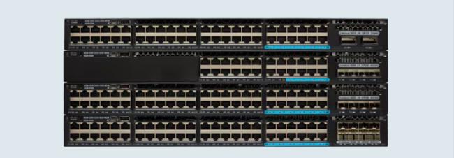 Cisco Catalyst 3650 series switch front view