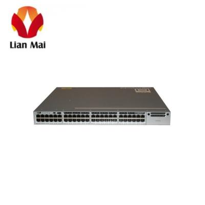 China C3850 series 48 Ports Data dasar IP perusahaan Gigabit Core terkelola saklar stackable switch WS-C3850-48T-S for sale