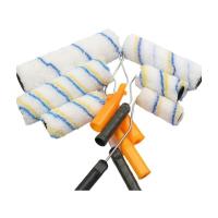 China Plastic PP Handle Textured Stipple Effect Paint Roller 5 Inch for Smooth Paint Application for sale