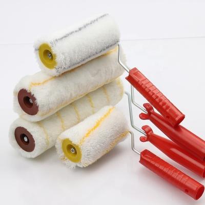 China Plastic PP Handle 4 inch Mini Roller Paint Roller for Professional Wall Painting Tools for sale
