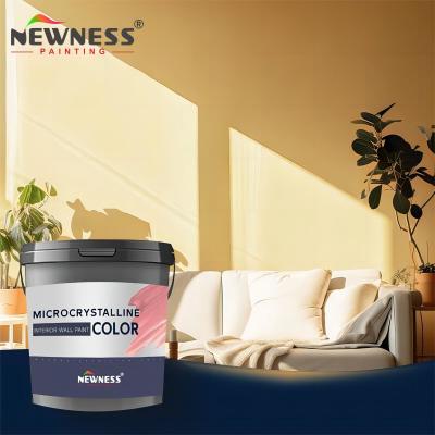 China Cores personalizadas Tinta de parede emulsão microcristalina para revestimento de textura interior à venda