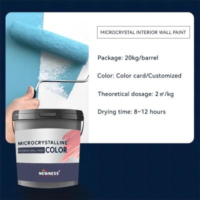 China Cores personalizadas Tinta de parede emulsão microcristalina para revestimento de textura interior à venda