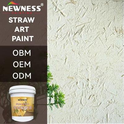 China Color Base on Color Chart Moisture-Proof Straw Mud Paint for Interior and Exterior Walls for sale
