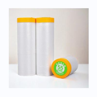 Cina Film di mascheratura protettivo in plastica HDPE con nastro adesivo unilaterale in vendita