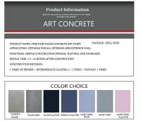 China Microcement Paint for Building Stucco Plaster Batch Application Method 20kg Affordable for sale