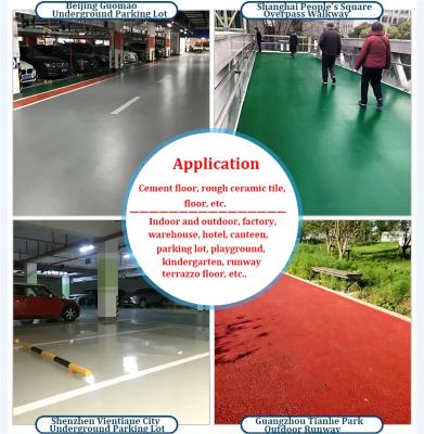 China Brush Application Method NEWNESS Epoxy Resin Flakes Coating for Basement Floor System for sale