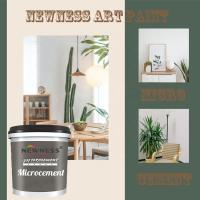 China Eco Friendly Silicate Micro Cement Coating 15m² Coverage Matte Gloss Finish for sale