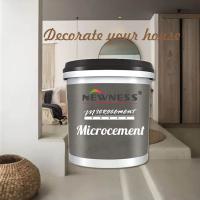 China Silicate Micro Cement Effect Coating Acrylic Wall Paint 15m² Coverage Matte Glossy for sale