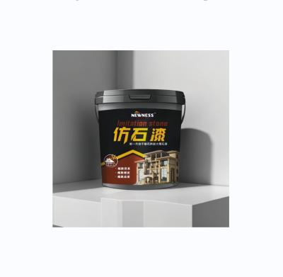 China 12 Months Shelf Life Natural Liquid Exterior Wall Paint Texture Granite Stone Paint for sale
