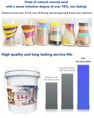 China Revestimento de parede exterior com pedra como textura seca em 2 horas aplicação sem esforço à venda