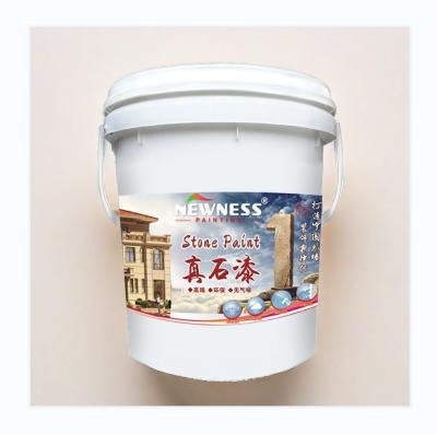 Cina Rivestimento di pareti esterne acriliche 2024 Alta copertura Vernice a effetto pietra naturale elastica in vendita