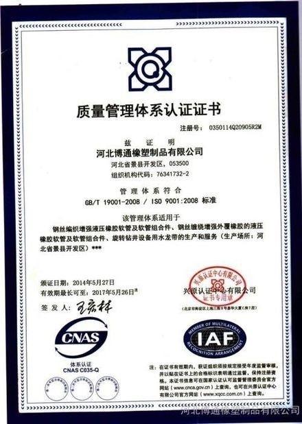ISO 90001 - Beijing Silk Road Enterprise Management Services Co.,LTD