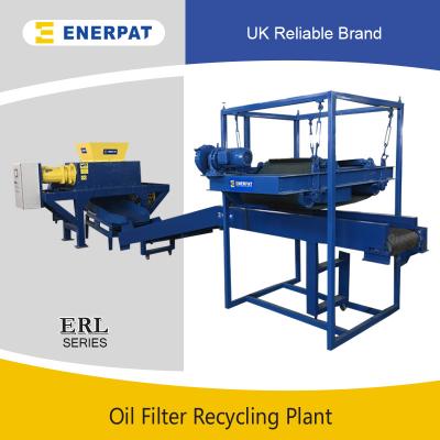 China Car Oil Filter Shredder/Oil Filter Crusher/Oil Filter Recyling Line with UK Design/China Pric for recycling for sale