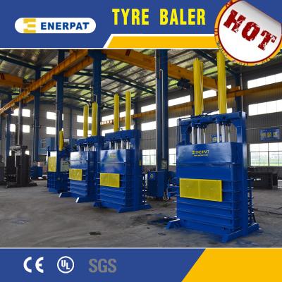 China Vertical Automatic Scrap Car Tyre Baler for sale