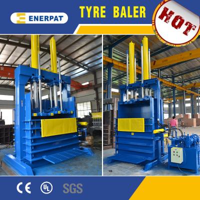 China CE Certificate Vertical Car Tire Baler/Truck Tire Debeader with UK Brand for sale