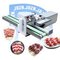 China Toothpick Mutton Beef Meat Skewer Machine Bbq Skewering Machine Automatic Crepe Machine for sale
