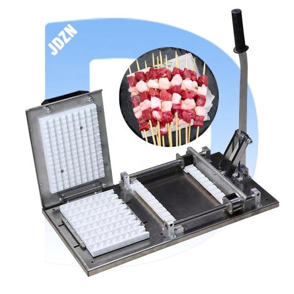 Quality Manual Kebab Skewer Machine Barbecue Stainless Steel Bbq Satay Manual Meat for sale