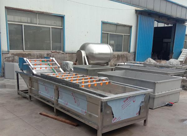Quality Industrial Fresh Vegetable Fruits Cleaning Drying Processing Machinery Vegetable for sale
