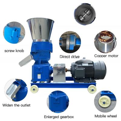 Quality 220V Voltage Wood Pellet Machine Line for Feed Pellet Production in Wood Tractor for sale