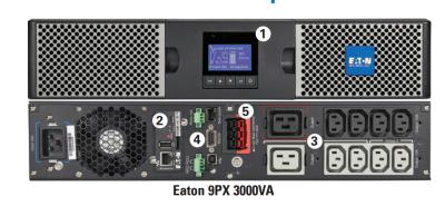 China Eaton 9PX Lithium-ion UPS 3000W online ups  with built-in Lithium battery ups  power supply system for sale