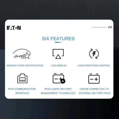 Cina Eaton 9PX UPS agli ioni di litio 2200W 3000W in linea RT 2U UPS con sistema di alimentazione a batteria al litio integrato in vendita