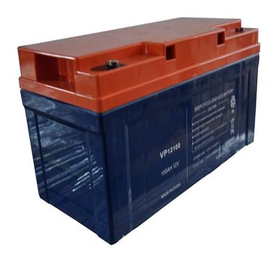China Lead Acid Battery Maintenance Free Batter 12v 120ah CE Deep Cycle Battery ABS Mobile Price Flat Plate Deep Cycle: Sealed Gel for sale