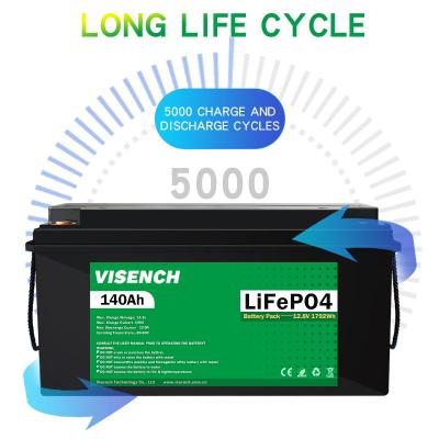 China VS12.8-140 Custom LiFePO4 Battery Pack 12.8V 140Ah 5000 cycles CE RoHs MSDS UN38.3 for sale