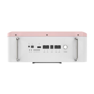 China Casa Alta Tensão Mural Montado 51.2 V 200Ah Ciclo Profundo Bms Lfp Armazenamento de Energia Solar 48V 100Ah Lifepo4 Bateria de Íons de Lítio à venda