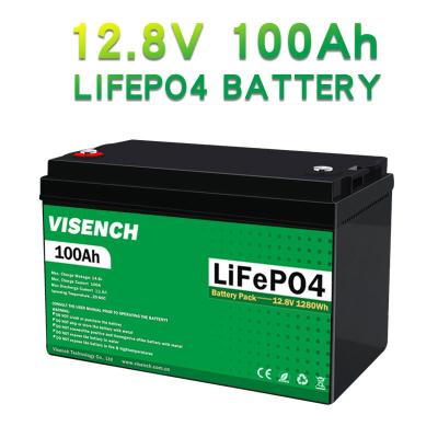 China Visench Direct fabriek hoge kwaliteit 12v 100ah 5KWH 10KWH Solar Lifepo4 Oplaadbare Li-Ion energieopslagbatterij Te koop
