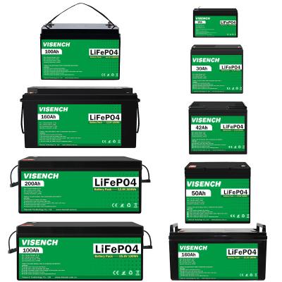 China Visench Direct factory high quality 12v 5ah  lithium solar battery for sale