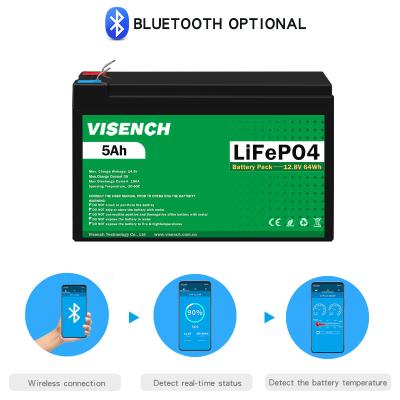 Китай Visench Direct завод высокое качество 12v 5ah литийная батарея 12v 200ahглубокие 6000 циклов солнечная жизньpo4 перезаряжаемая продается