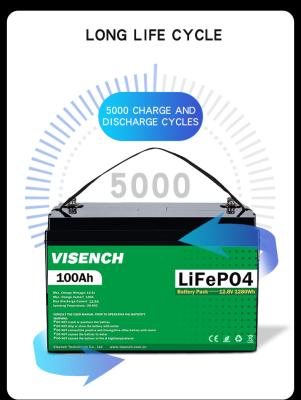 Cina Visench Direct fabbrica di alta qualità 12v 100ah 5KWH 10KWH batterie agli ioni di litio in vendita