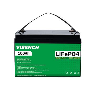 China Visench Direct factory high quality 12v 100ah 5KWH 10KWH Solar Lifepo4 storage battery for sale
