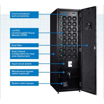 China 3단계 출력 이튼 93PR 시리즈 온라인 UPS 오피스 컴퓨팅용 15-500KVA 820kg for sale