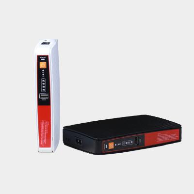 China Mini UPS for WiFi Router CCTV 5V 12V 24V DC White OEM Protection Adapter Long Battery for sale