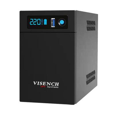Cina 5 kg Peso Batteria LiFePO4 1200VA Sistema UPS offline con display LCD e colore nero in vendita
