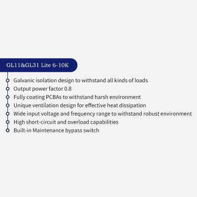 Cina Visench OEM Giant Elite Industrial Digital Single Phase UPS 6KVA 7.5KVA 10KVA UPS online in vendita