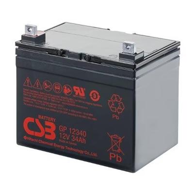 China CSB GP12340 12V 34Ah Energy Storage Maintenance Free Rechargeable VRLA CSB Battery for sale