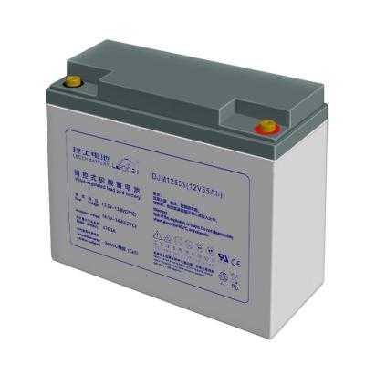 China Battery Type VRLA 12V 55AH Chargeable Lead Acid UPS Battery for Back up for sale