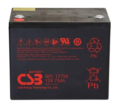 Cina CSB Batteria GPL12750 12V 75Ah Batteria sigillata al piombo acido Batteria ricaricabile a lunga durata in vendita
